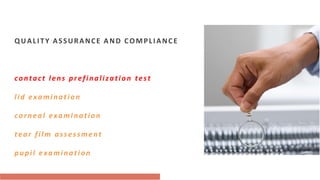 Parameters and finalization of contact lenses | PPTX