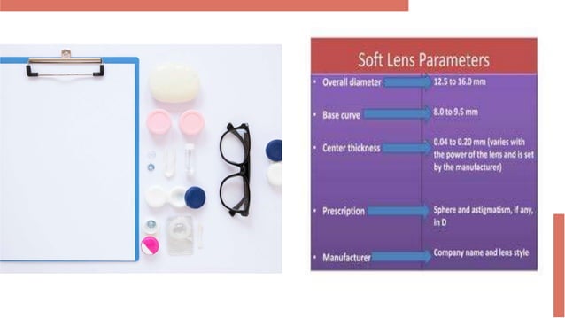 Parameters and finalization of contact lenses | PPTX