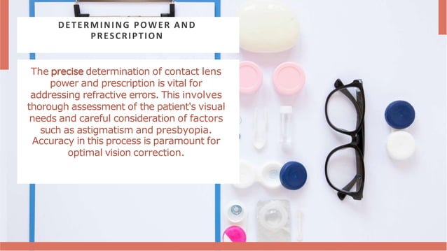 Parameters and finalization of contact lenses | PPTX