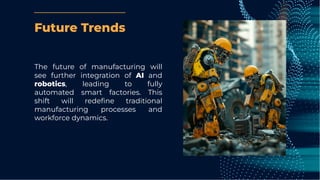 Robots on the Rise: AI-Powered Automation in Manufacturing | PPT