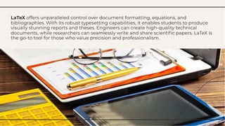 LaTeX for Students, Engineers, and Scientists | PPT