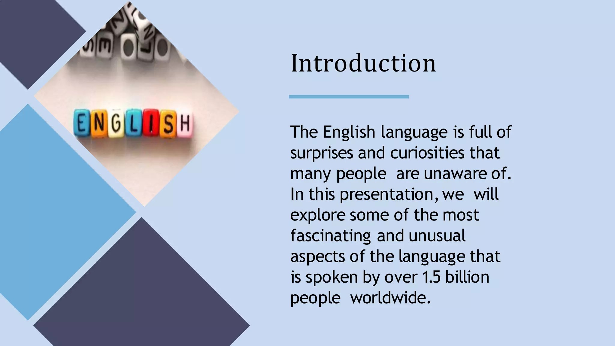 some fact about english language | PPTX
