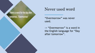 some fact about english language | PPTX