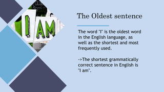 some fact about english language | PPTX