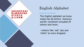 some fact about english language | PPTX