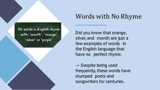 some fact about english language | PPTX