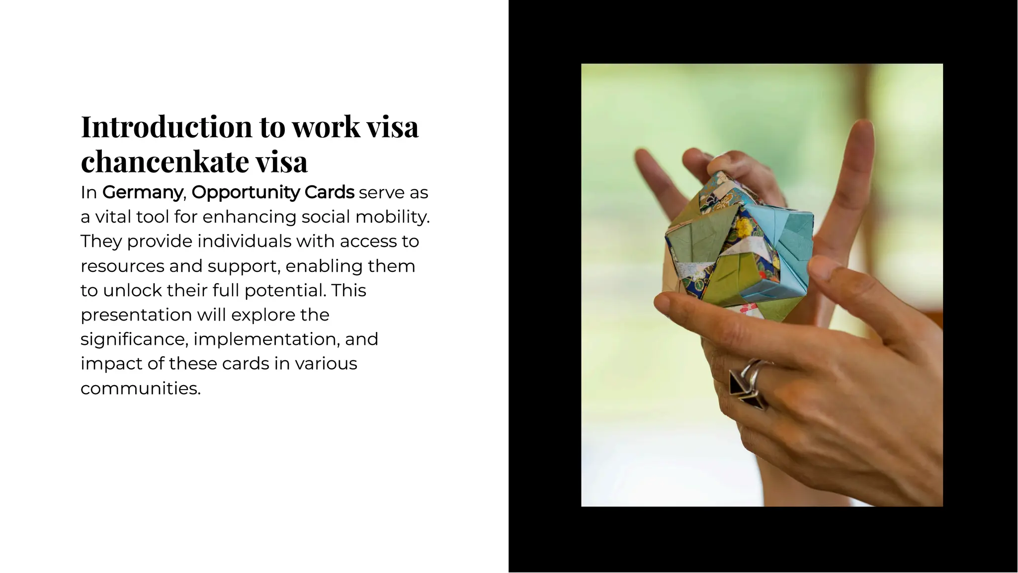 Chancenkarte Work Visa " Opportunity Card" in Germany | PDF