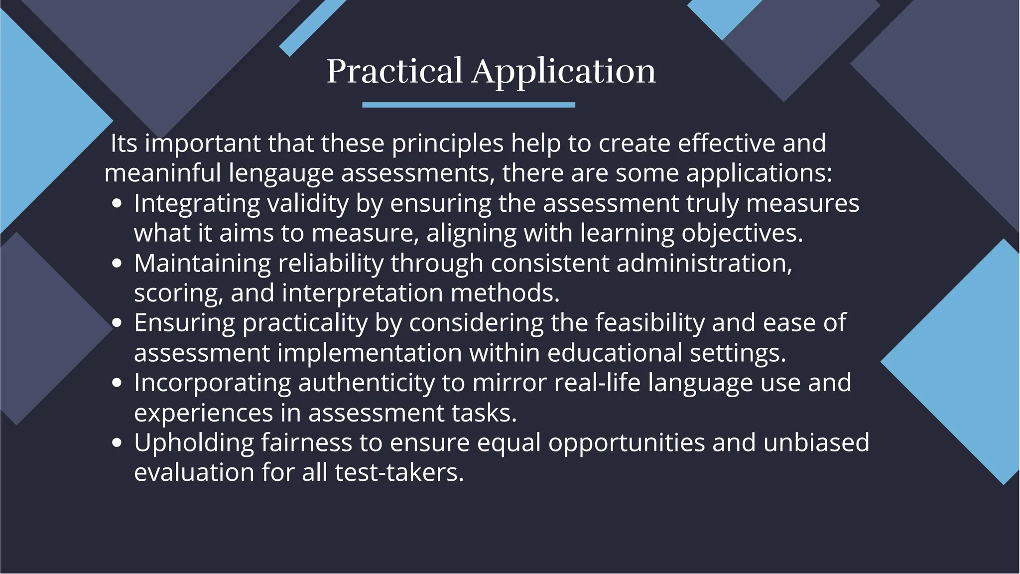 Principles of Language Assessment | PDF