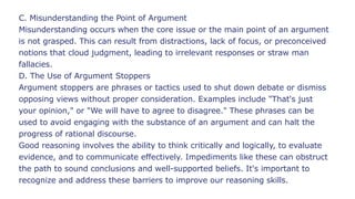 Logic Assignment: Impediments of good reasoning and use of emotive ...
