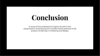 What is 3D Product Rendering? | PDF