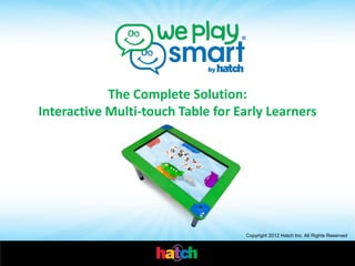 WePlaySmart by Hatch Complete Interactive Solution | PPTX