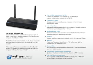 WePresent WiPG 1000 & 1500 | PDF