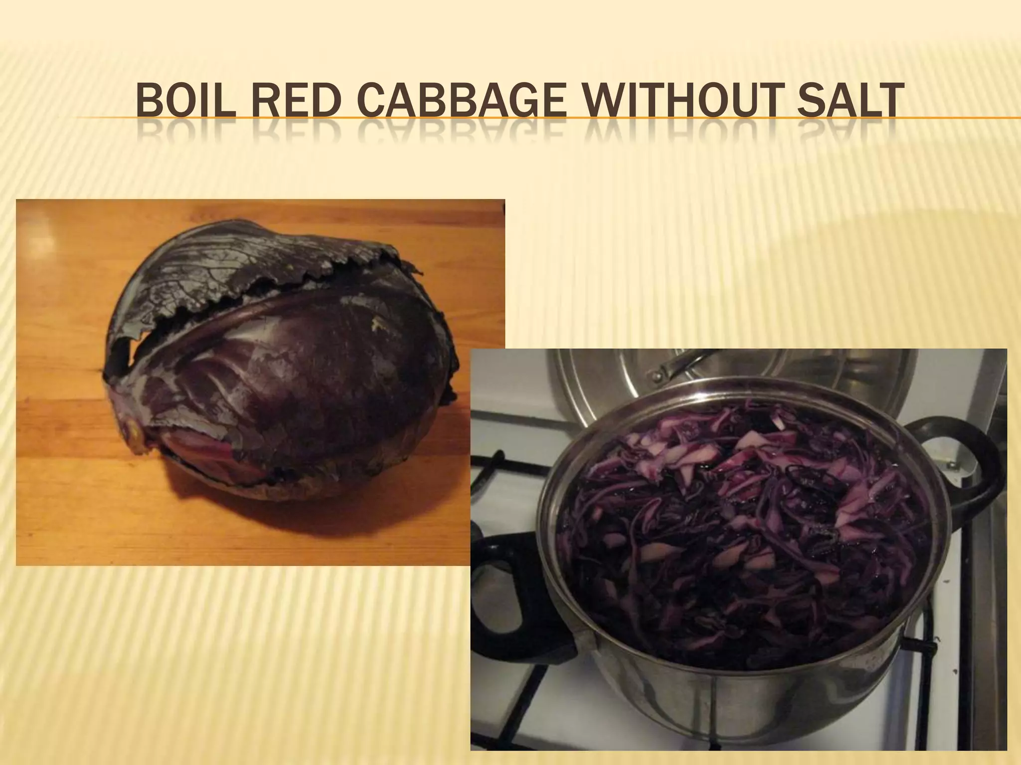 We recognize acids and bases using red cabbage | PPTX