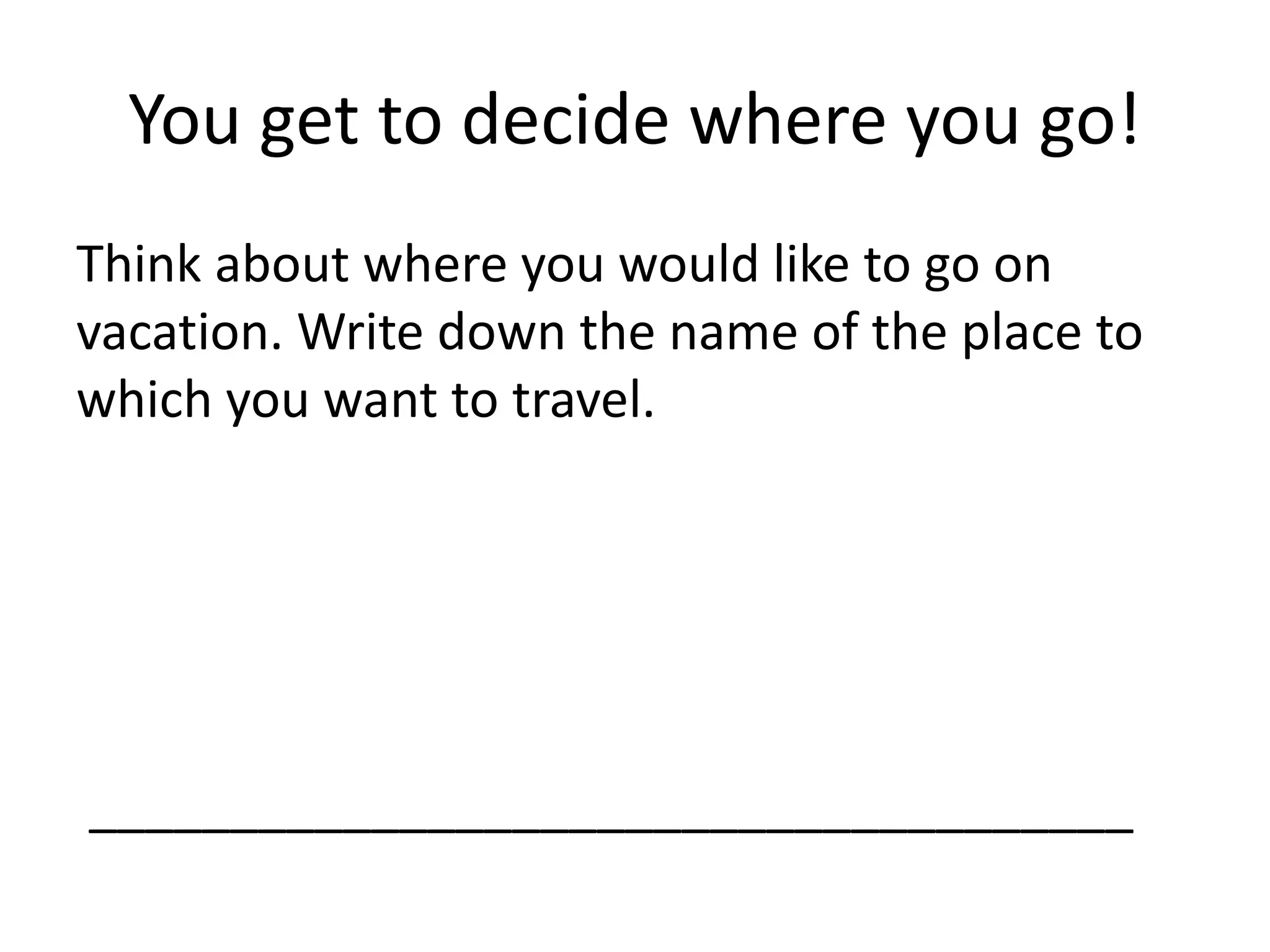 We’re going on vacation! | PPTX