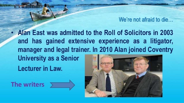 We're not afraid to die if we can all be together