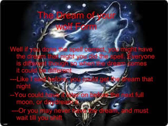 Werewolf spell | PPT