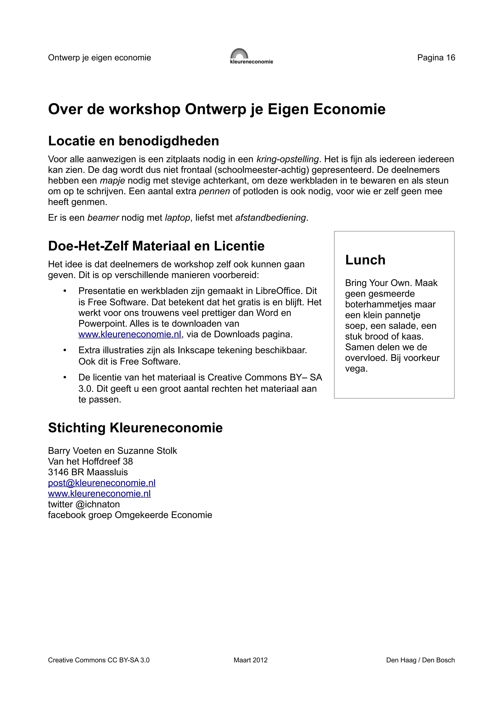 Werkbladen ontwerp-je-eigen-economie | PDF