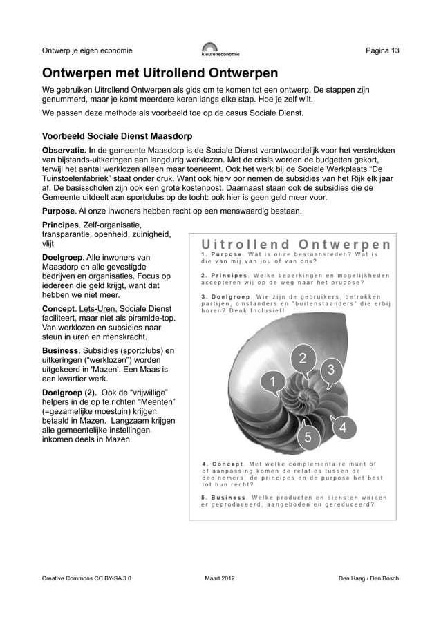 Werkbladen ontwerp-je-eigen-economie | PDF
