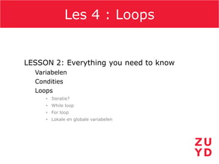 Processing Werkcollege 4 - loops | PPT