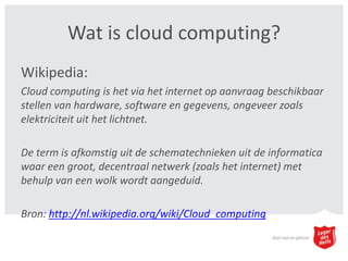 Werken in de cloud | PPTX