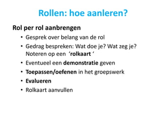 Werken met rollen of taakverdeling | PPTX | Roleplaying Games | Games ...
