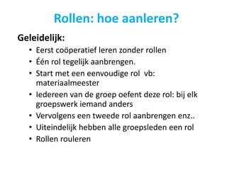 Werken met rollen of taakverdeling | PPTX | Roleplaying Games | Games ...