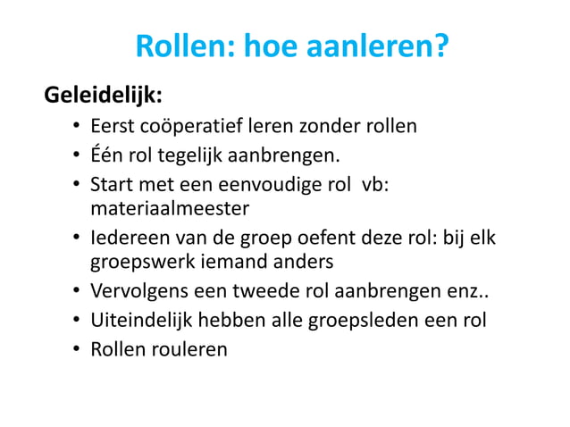 Werken met rollen of taakverdeling | PPTX | Roleplaying Games | Games ...
