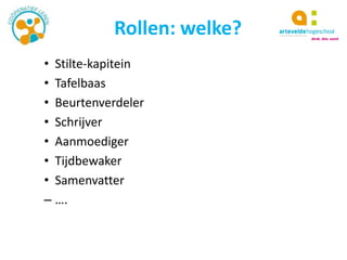 Werken met rollen of taakverdeling | PPTX