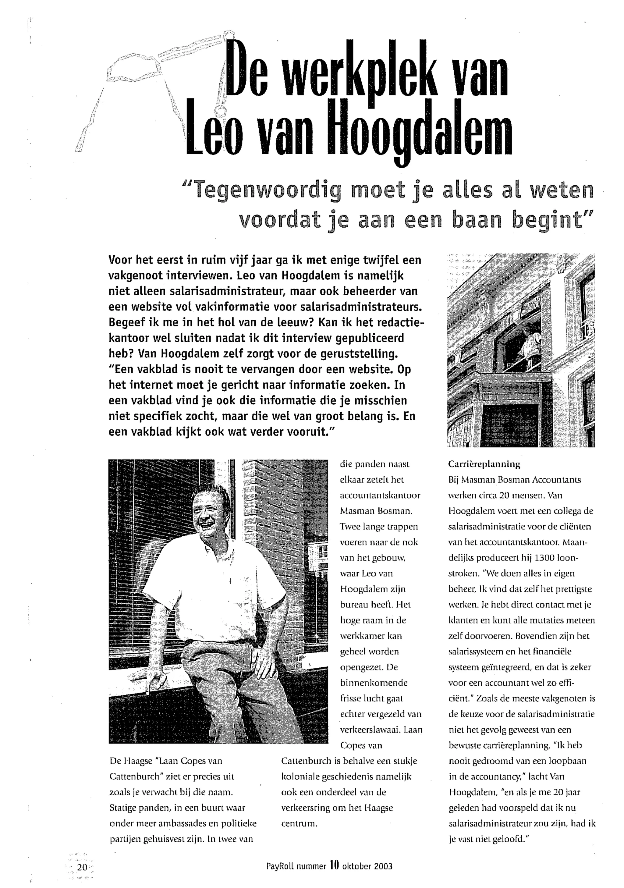 Werkplek Leo Van Hoogdalem | PDF