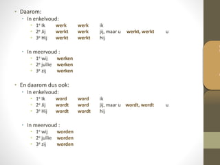 Werkwoordspelling | PPTX