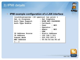 OSDC 2010 | The Power of IPMI by Werner Fischer | PDF