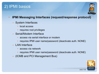 OSDC 2010 | The Power of IPMI by Werner Fischer | PPT