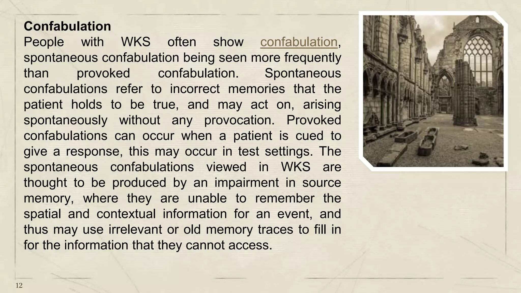 Wernicke korsakoff syndrome ppt | PPTX