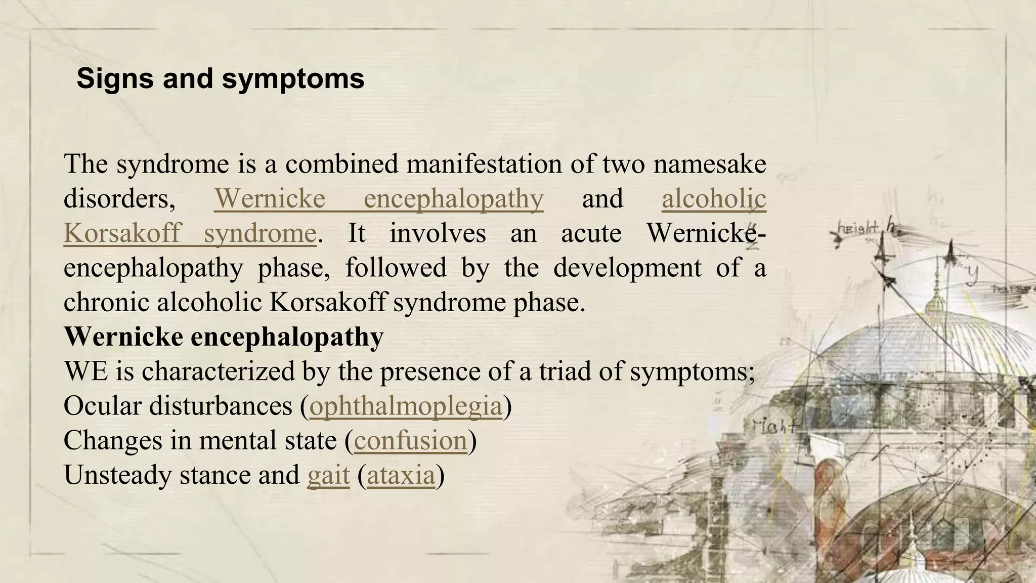 Wernicke korsakoff syndrome ppt | PPTX