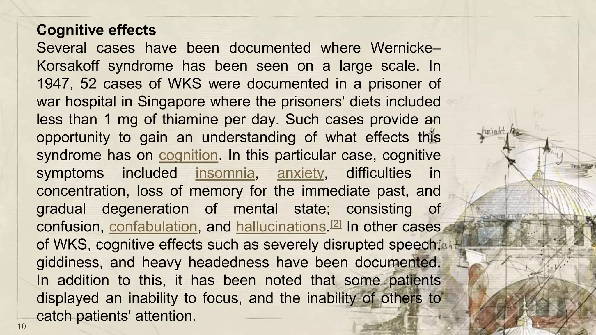 Wernicke korsakoff syndrome ppt | PPTX