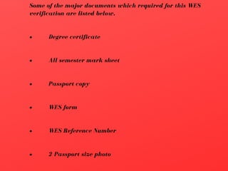 Wes verification | PPT