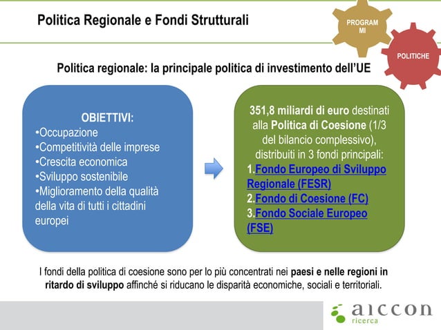 Strategia EUROPA 2020 e opportunità di finanziamento per l'economia ...