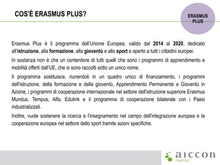 Il programma Erasmus Plus | PDF | Education industry | Industries