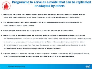 World Education Awards APSCHE _ Intel Collaboration | PPT