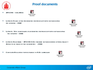 World Education Awards APSCHE _ Intel Collaboration | PPT