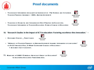 World Education Awards APSCHE _ Intel Collaboration | PPT