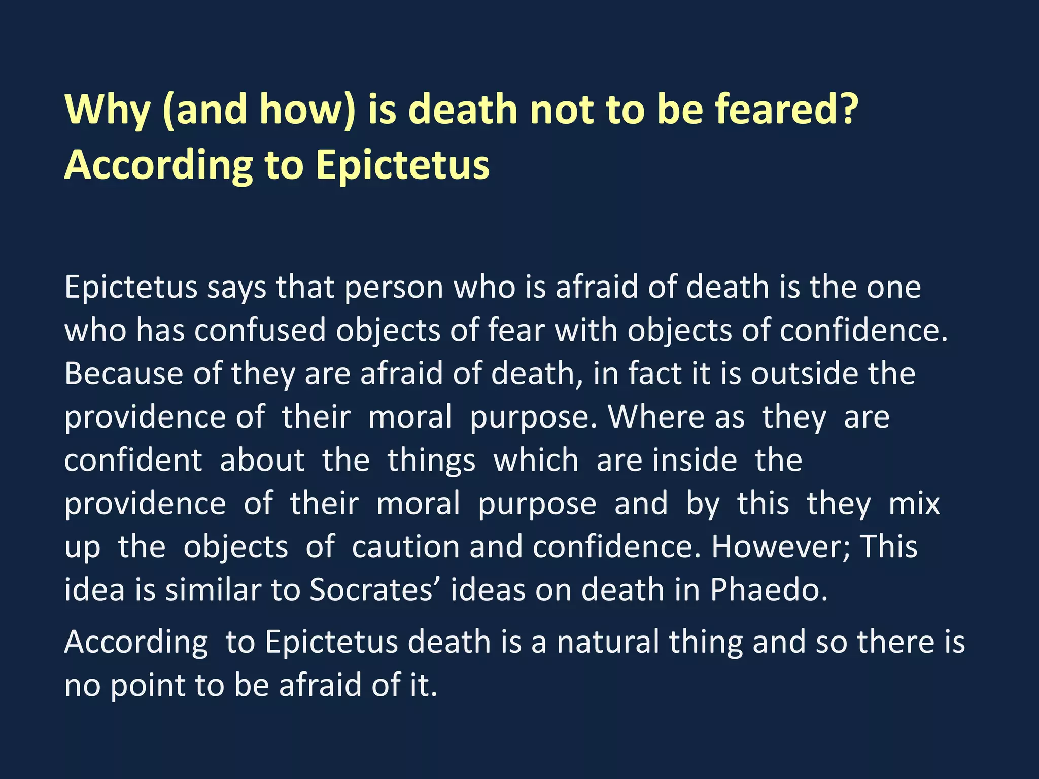 We should value what's in our control by epictetus | PPTX