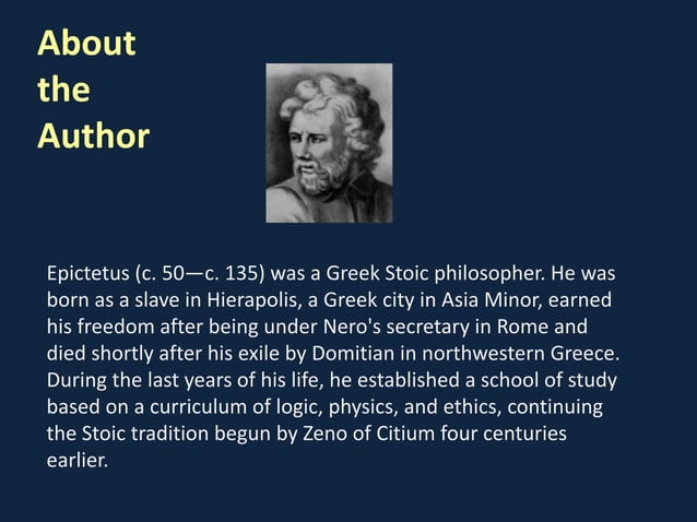 We should value what's in our control by epictetus | PPTX | Religion ...