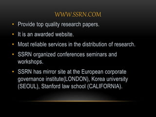 Wesites and what are useful websites for students | PPTX