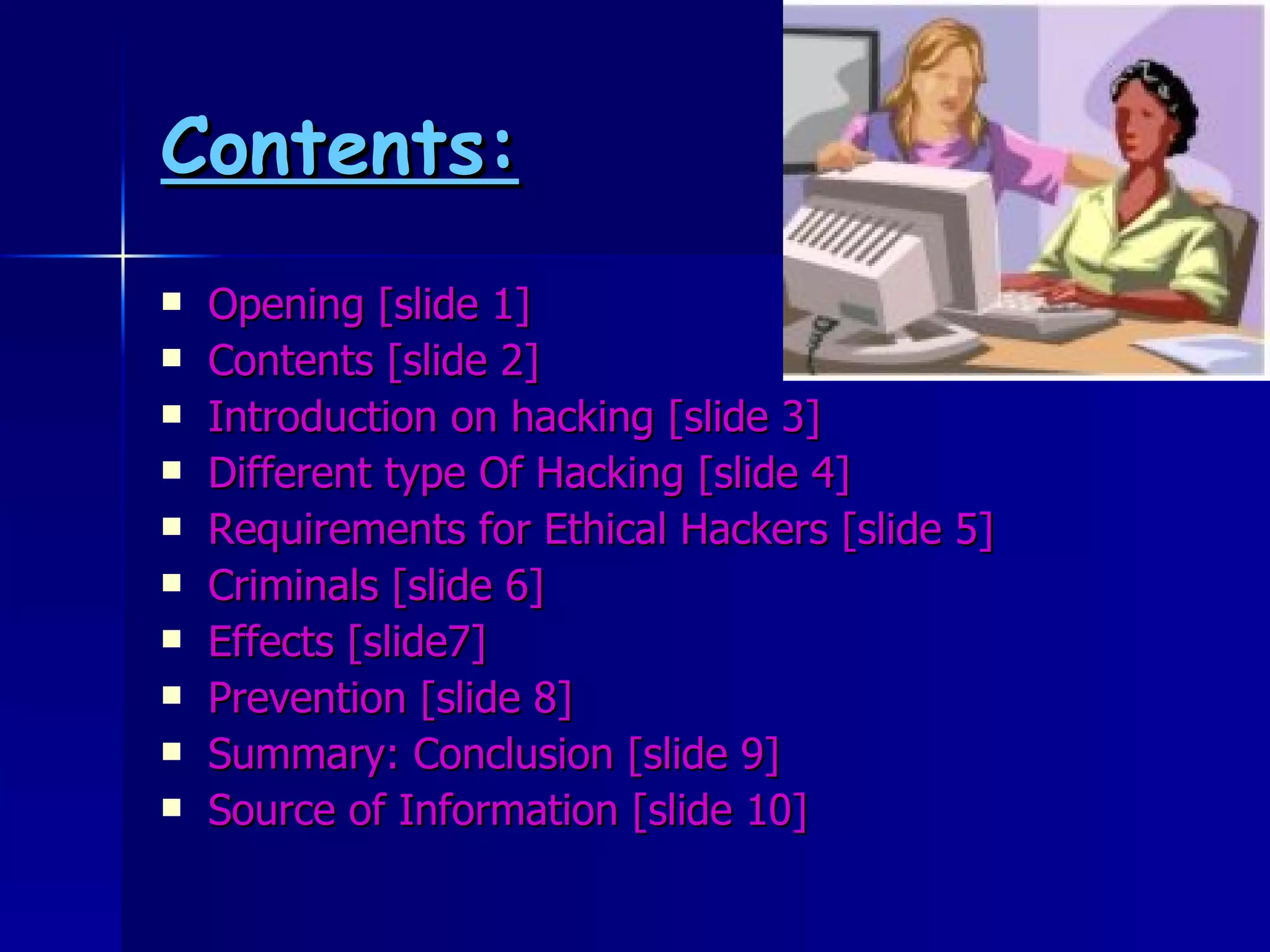 Brief Introduction of Hackers | PPT | Free Download
