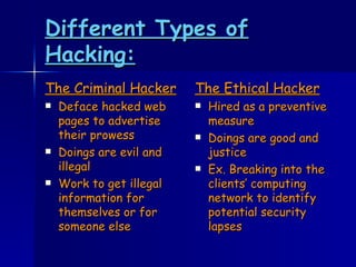 Brief Introduction of Hackers | PPT | Free Download