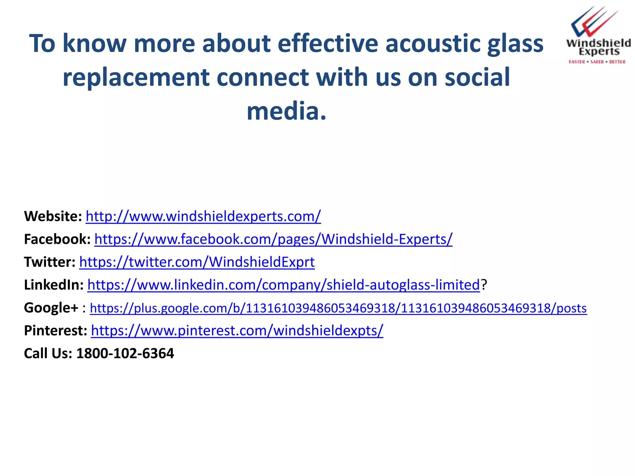 Acoustic Windshields | PPT