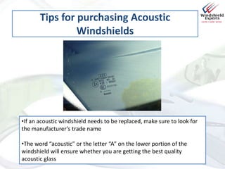 Acoustic Windshields | PPT