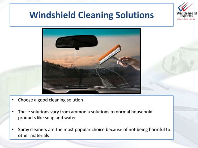 Windshield maintainence | PPT