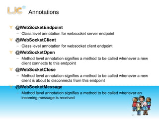 WebSocket JSON Hackday | PPT